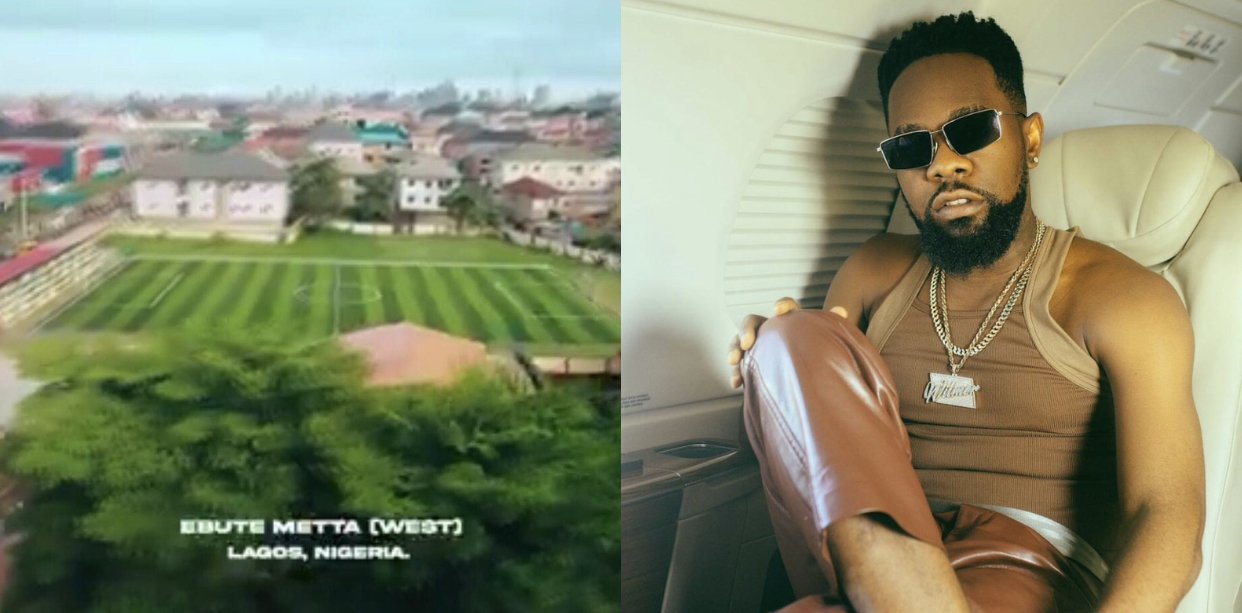 Singer Patoranking constructs mini football stadium in Lagos community